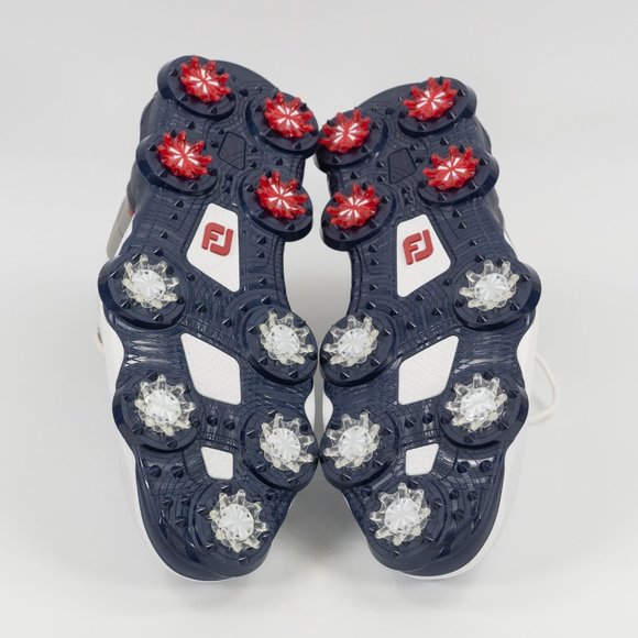 FootJoy | Shoes | Footjoy Mens Tour Alpha White Navy 5550 Golf Cleats ...